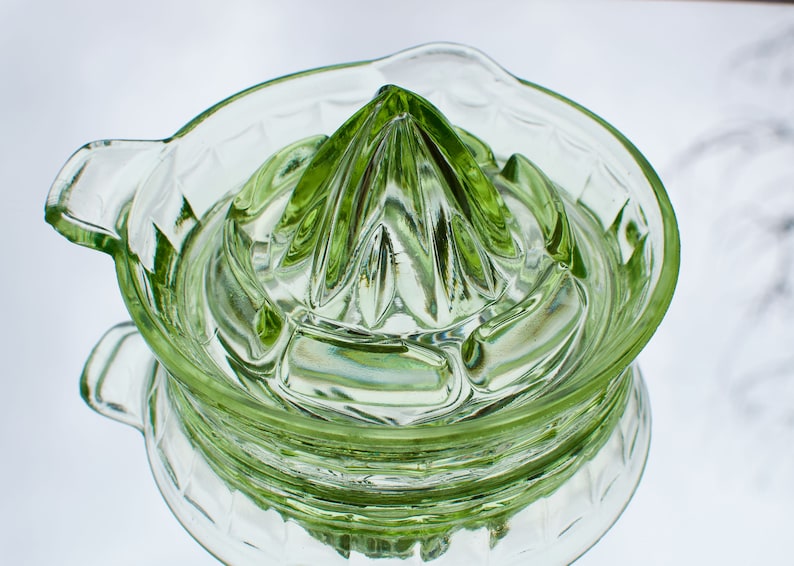 Uranium Glass, Green Glass, Radioactive Glass, Vintage Green Glass ...