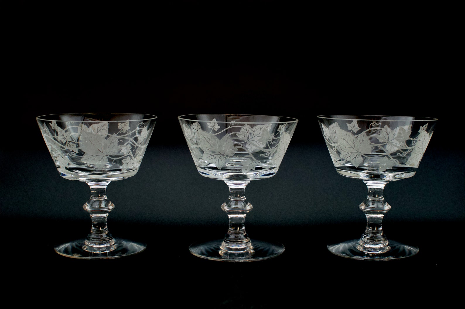 Vintage Crystal Cordials, Liqueur Glasses, Fostoria Crystal, Mid ...