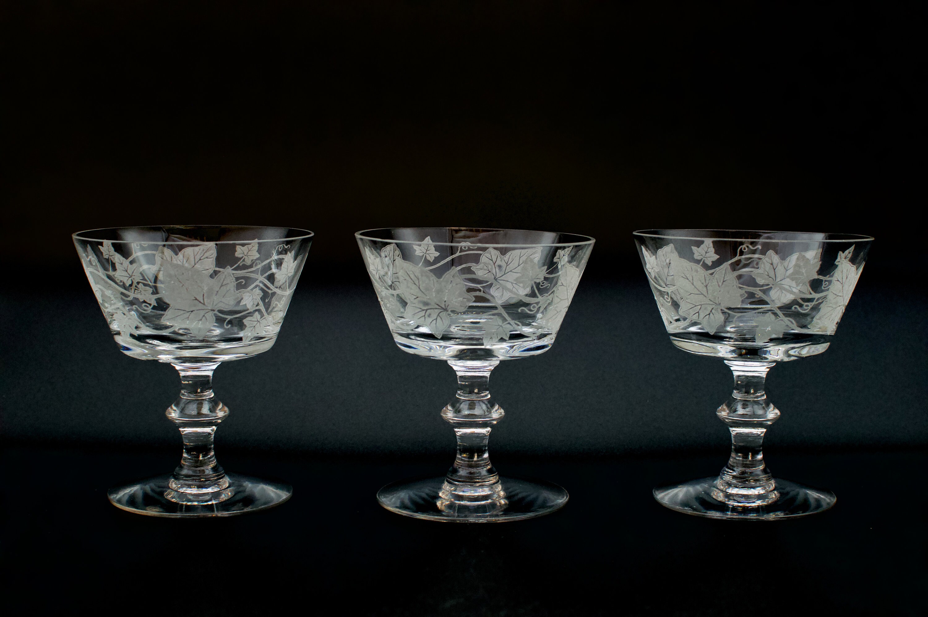 Vintage Crystal Cordials, Liqueur Glasses, Fostoria Crystal, Mid ...