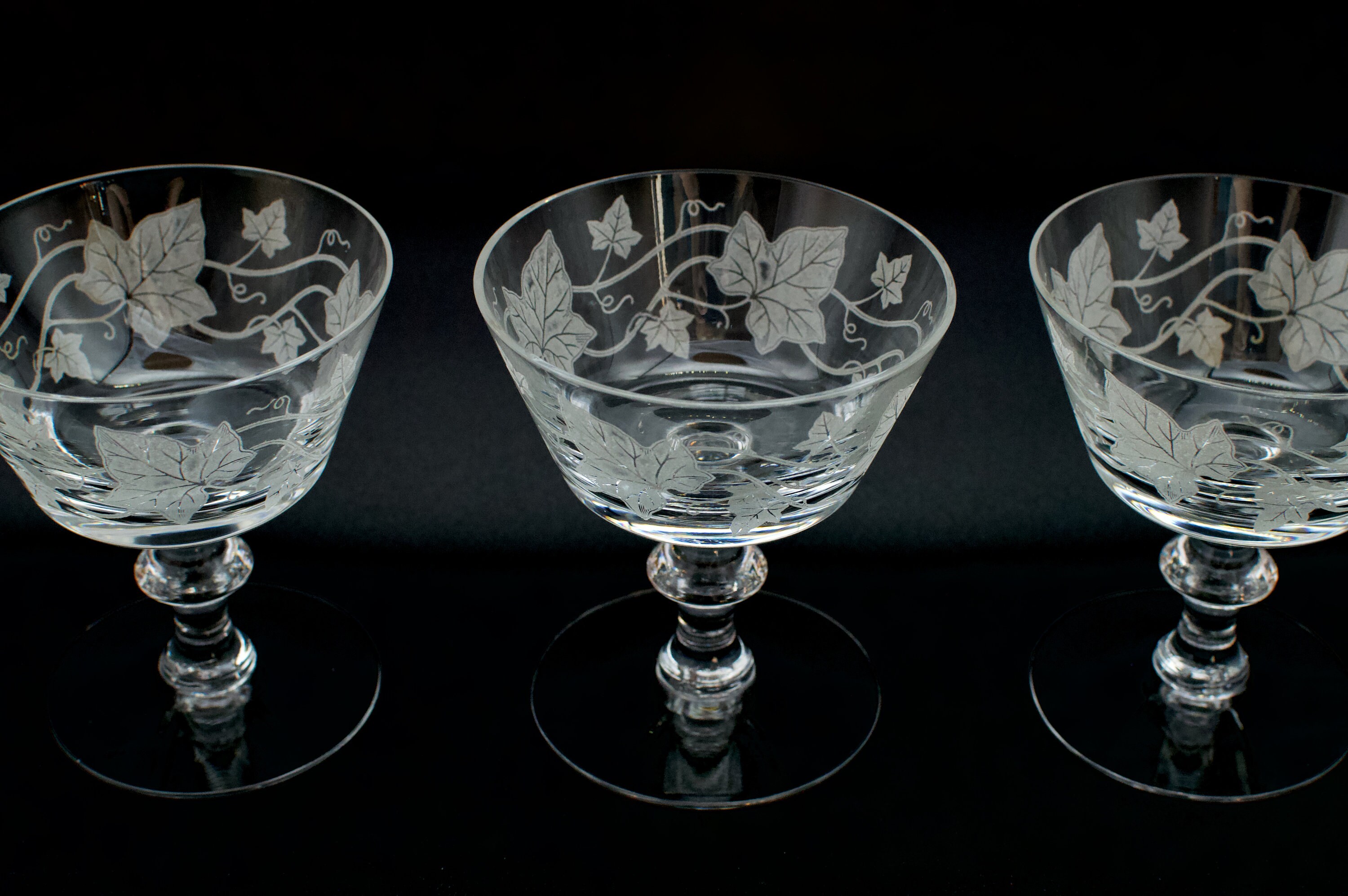 Vintage Crystal Cordials, Liqueur Glasses, Fostoria Crystal, Mid ...