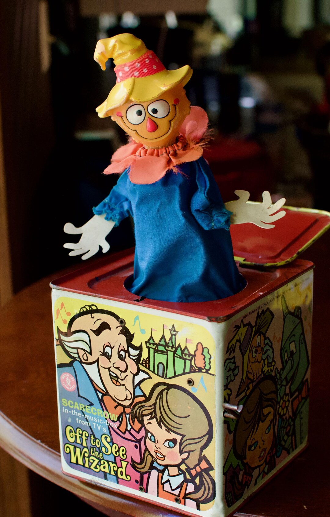 1967 Wizard of Oz Jack-in-the-box, Vintage Jack-in-the-box, Wizard of ...