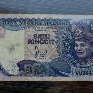 Malaysia Bank Note Satu Ringgit Paper Note Paper Currency - Etsy