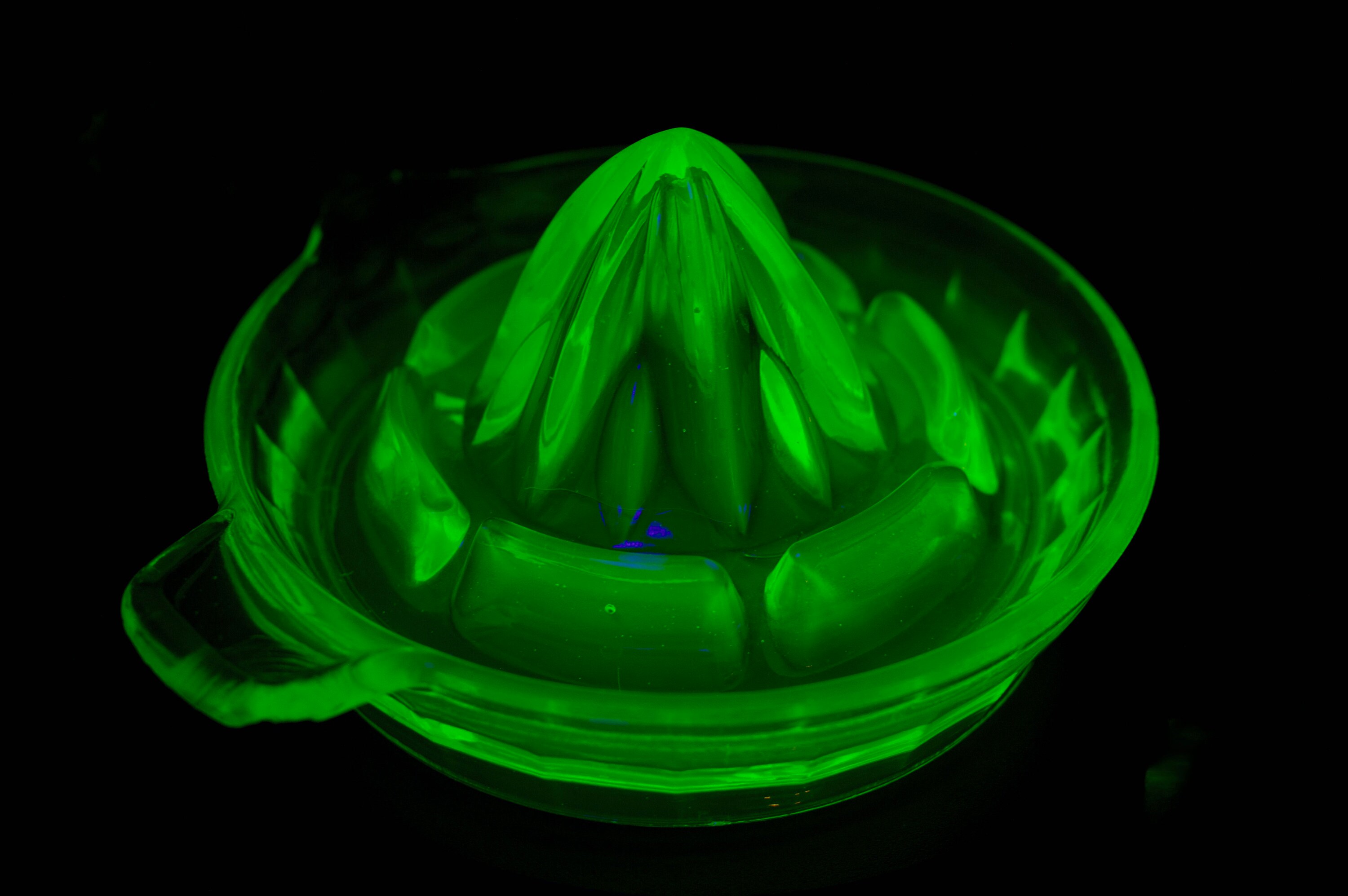 Uranium Glass, Green Glass, Radioactive Glass, Vintage Green Glass ...