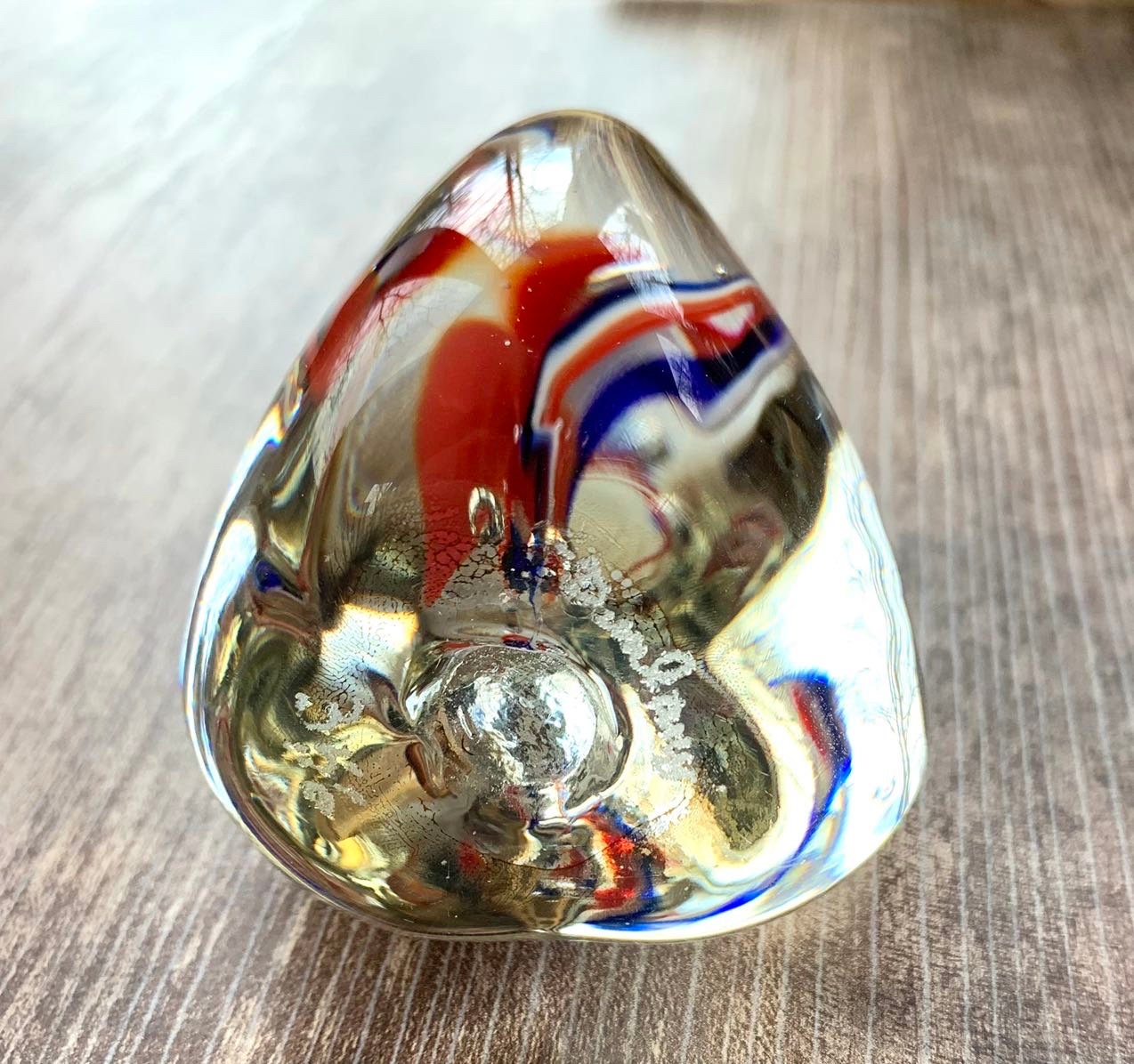 Art Glass Paperweight, Monte Dunlavy Paperweight, Handblown Paperweight ...
