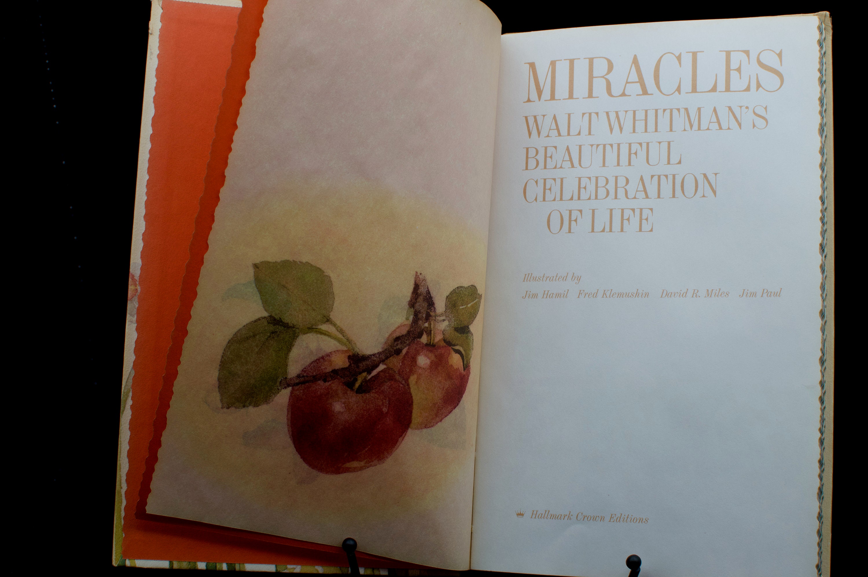 Walt Whitman's miracles/poetry/hallmark Crown/1973/collectible Book - Etsy