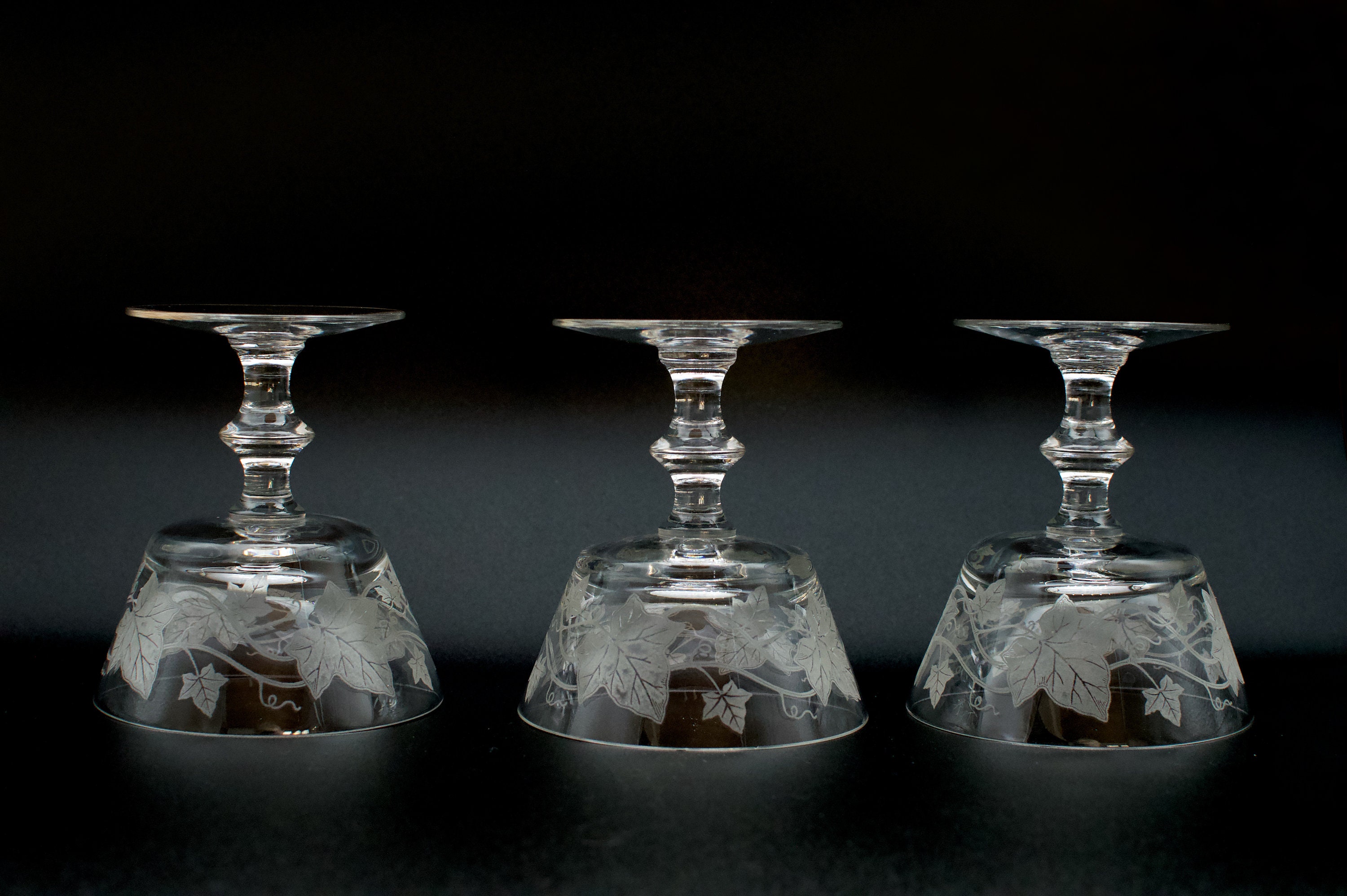 Vintage Crystal Cordials, Liqueur Glasses, Fostoria Crystal, Mid ...