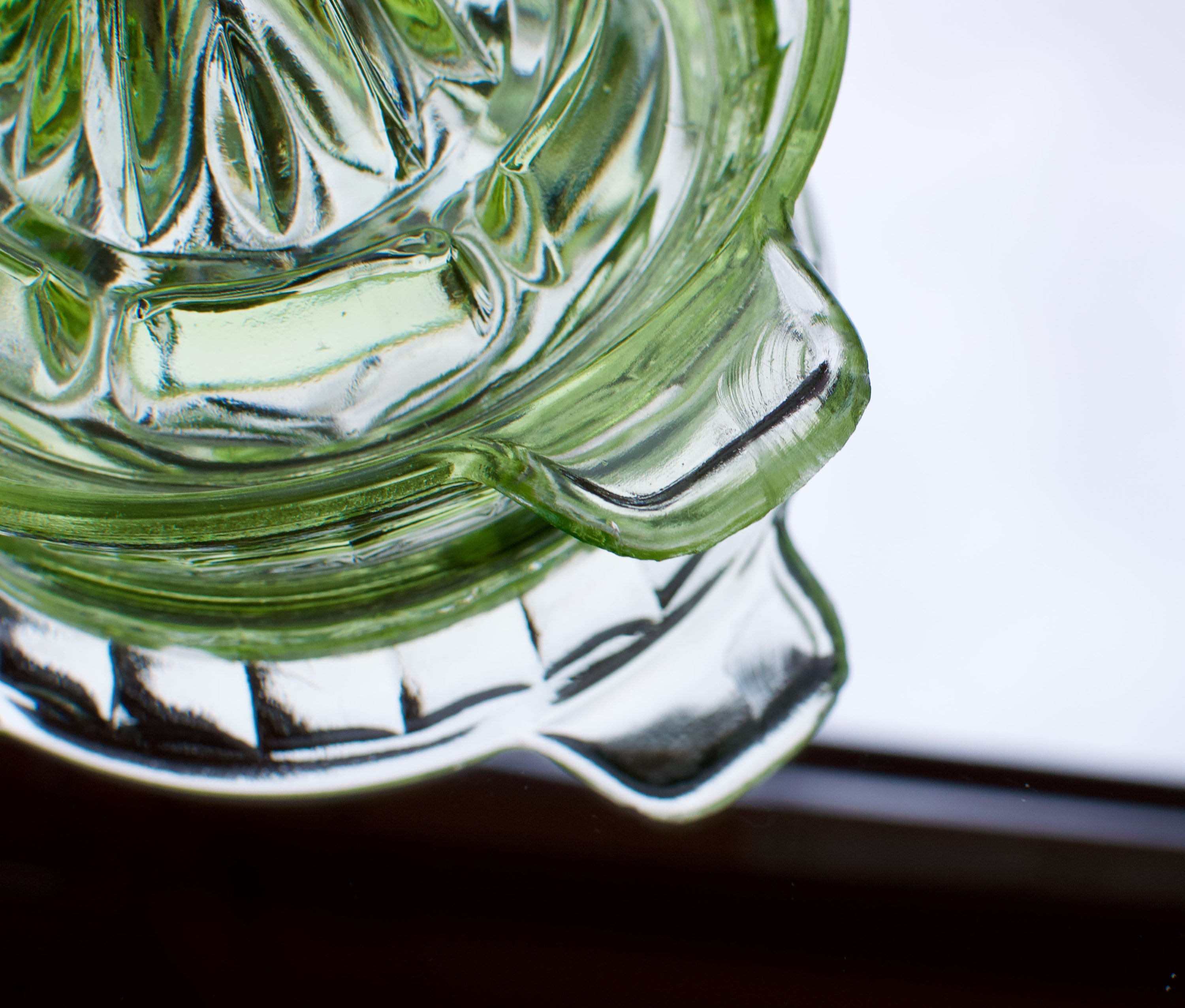 Uranium Glass, Green Glass, Radioactive Glass, Vintage Green Glass ...