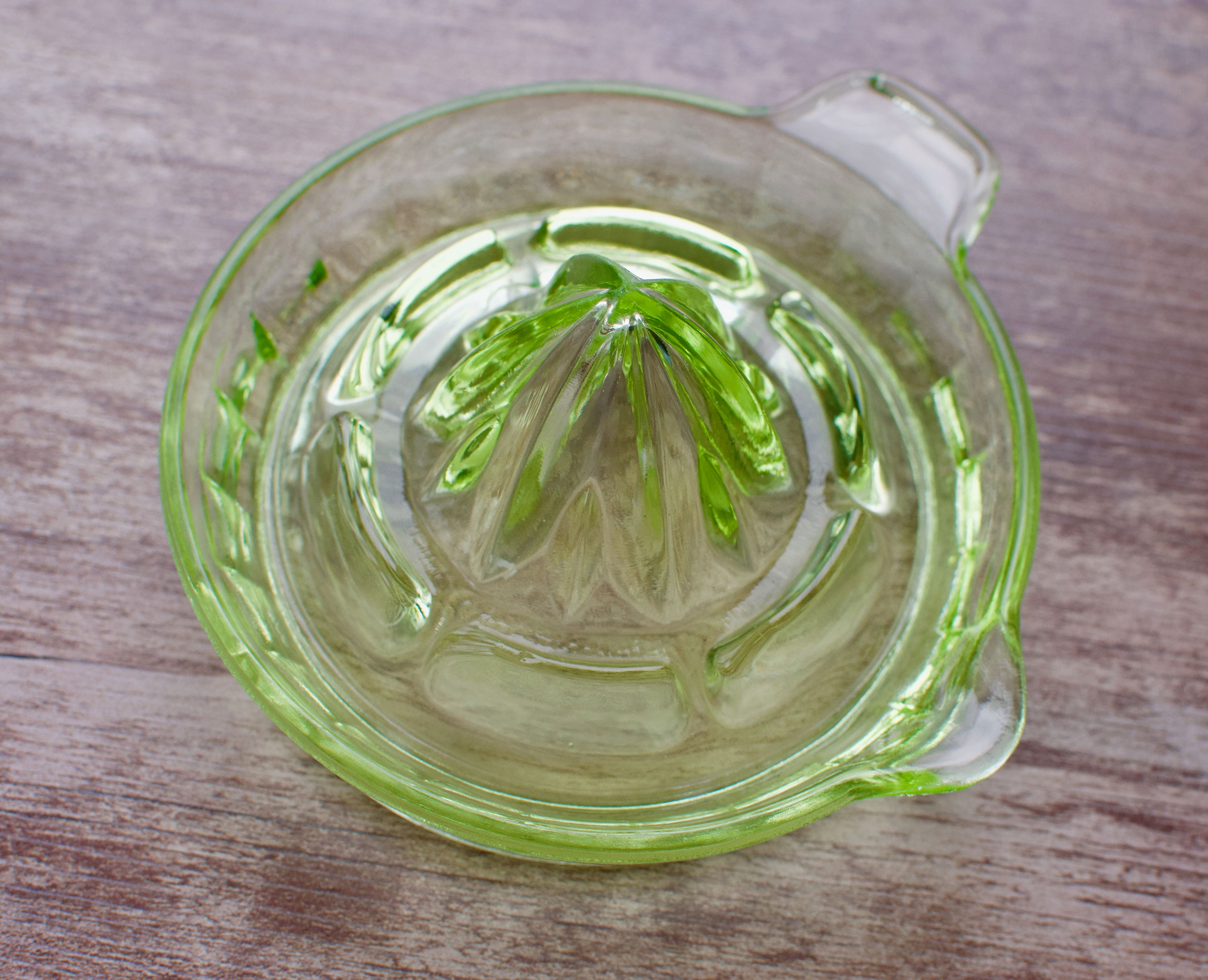 Uranium Glass, Green Glass, Radioactive Glass, Vintage Green Glass ...