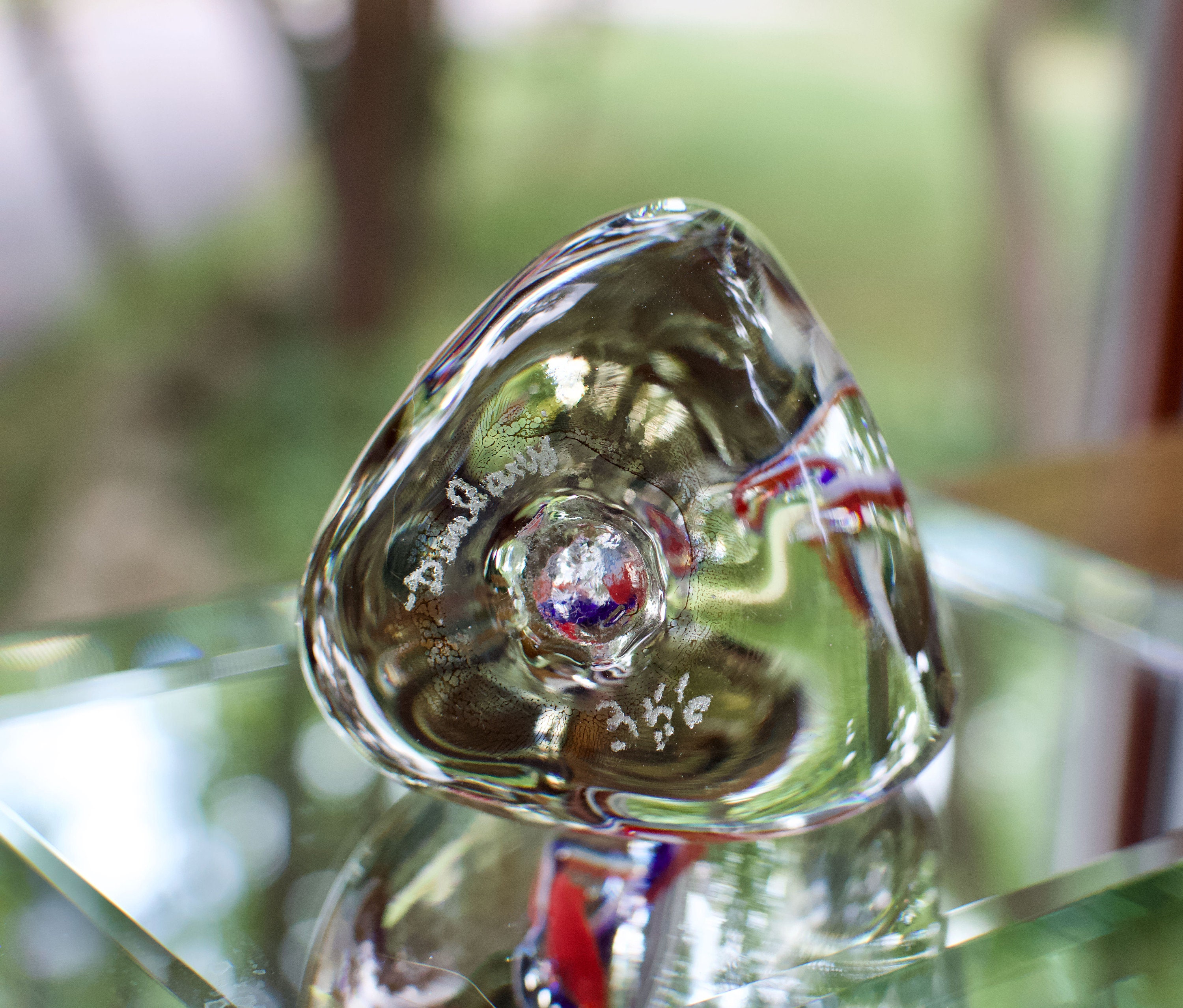 Art Glass Paperweight, Monte Dunlavy Paperweight, Handblown Paperweight ...