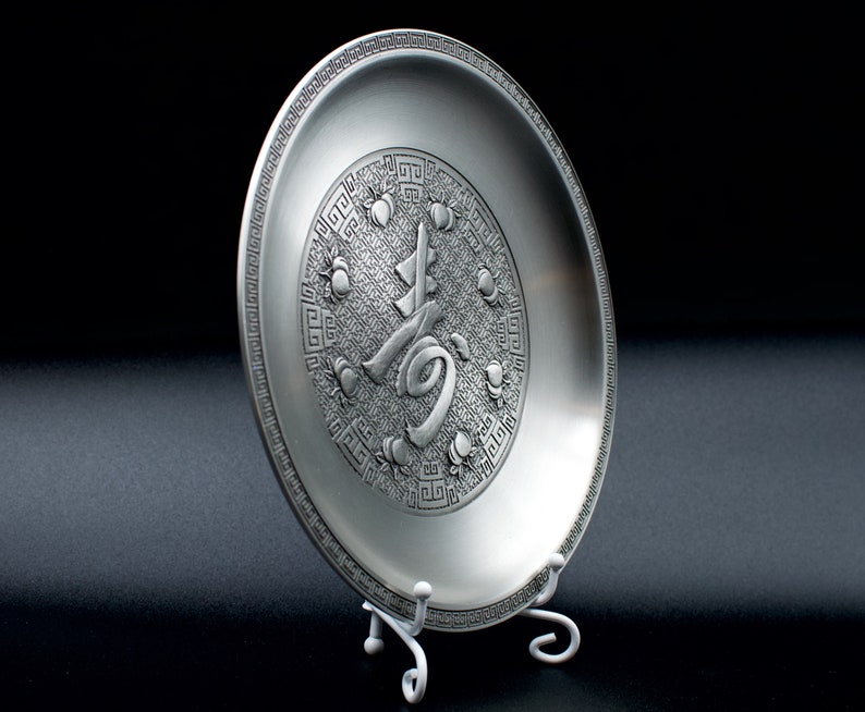 Vintage Pewter Gift, Fine Pewter Plate, Royal Selangor Pewter, Peach ...