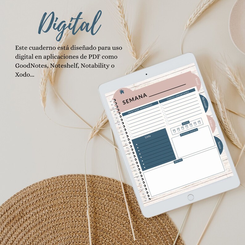 PLANIFICADOR de OBJETIVOS pdf Digital e imprimible / PLANNER de metas ...