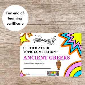 Ancient Greek Activity Pack Printable Kids Worksheets on Greek Myths ...