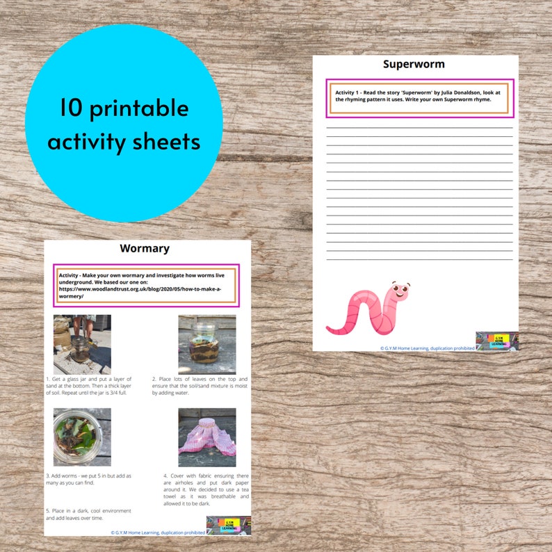Nature and Earthworm Activities Digital Invertebrates Mini Unit Study ...
