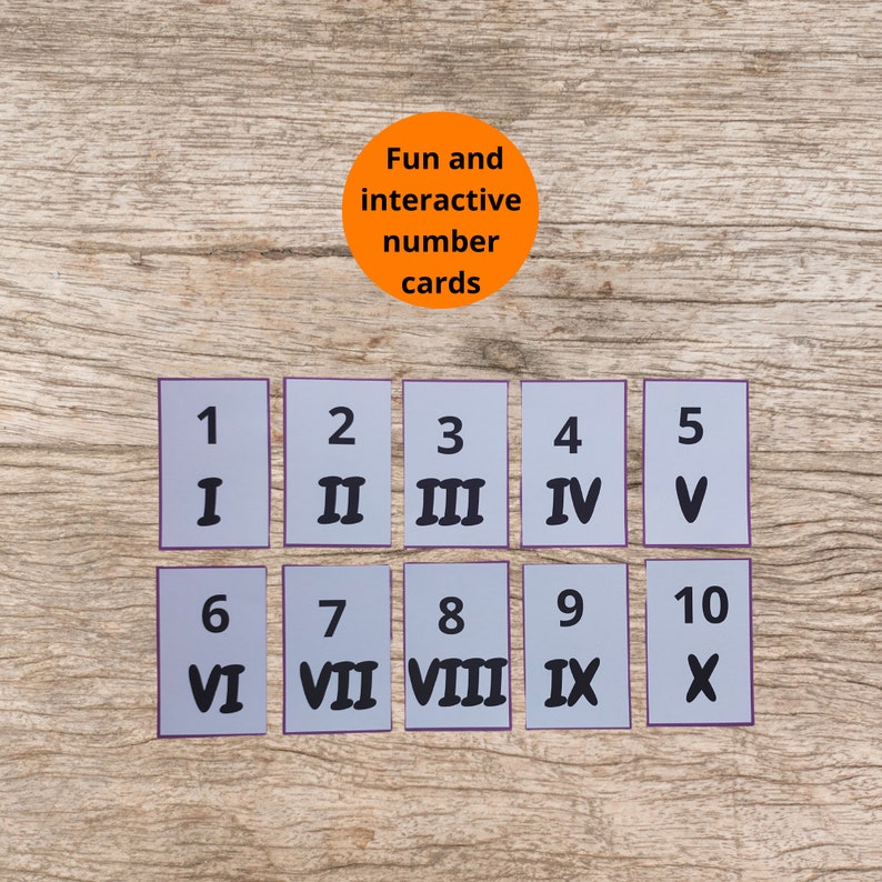 Digital Roman Numeral Flashcards 42 Printable Home Education ...