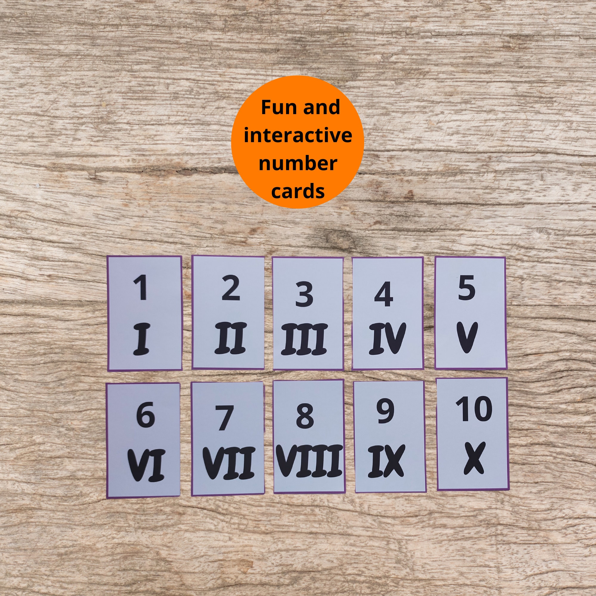 Digital Roman Numeral Flashcards 42 Printable Home Education ...