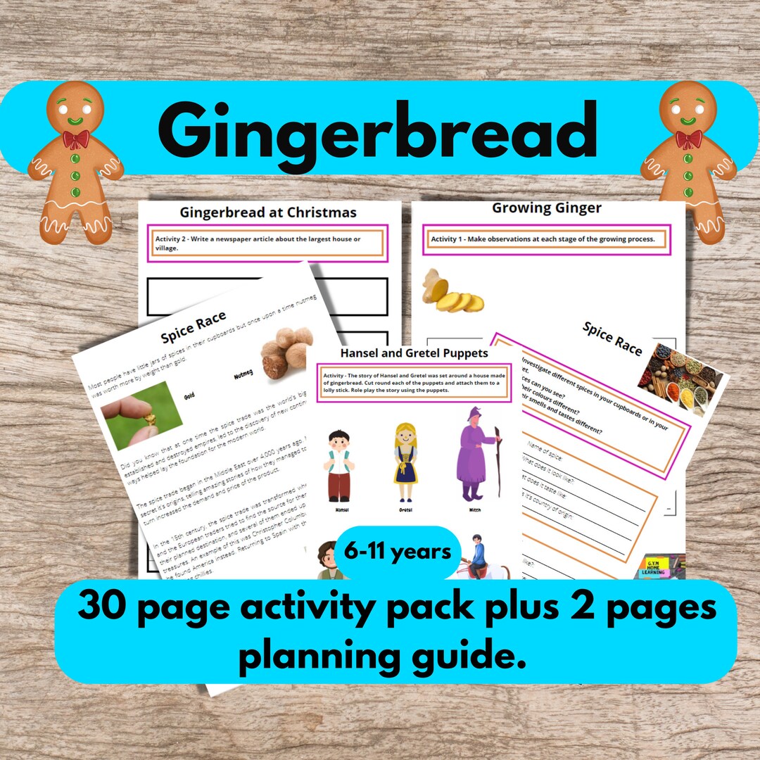 Christmas Gingerbread Study Unit Creative Hansel and Gretel, Ginger ...