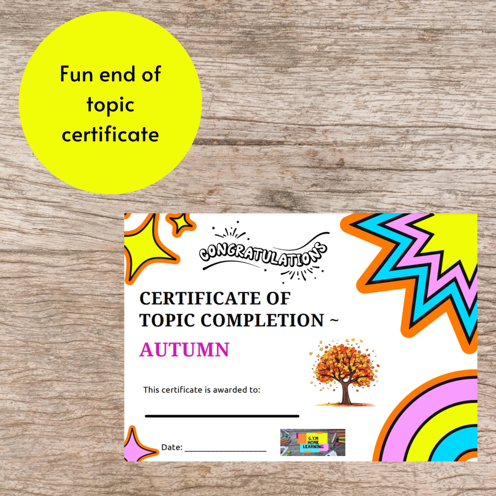 Autumn Activities Printable Nature Unit Study Indoor and Outdoor Fun ...