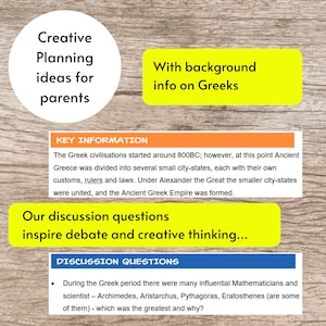 Ancient Greek Activity Pack Printable Kids Worksheets on Greek Myths ...