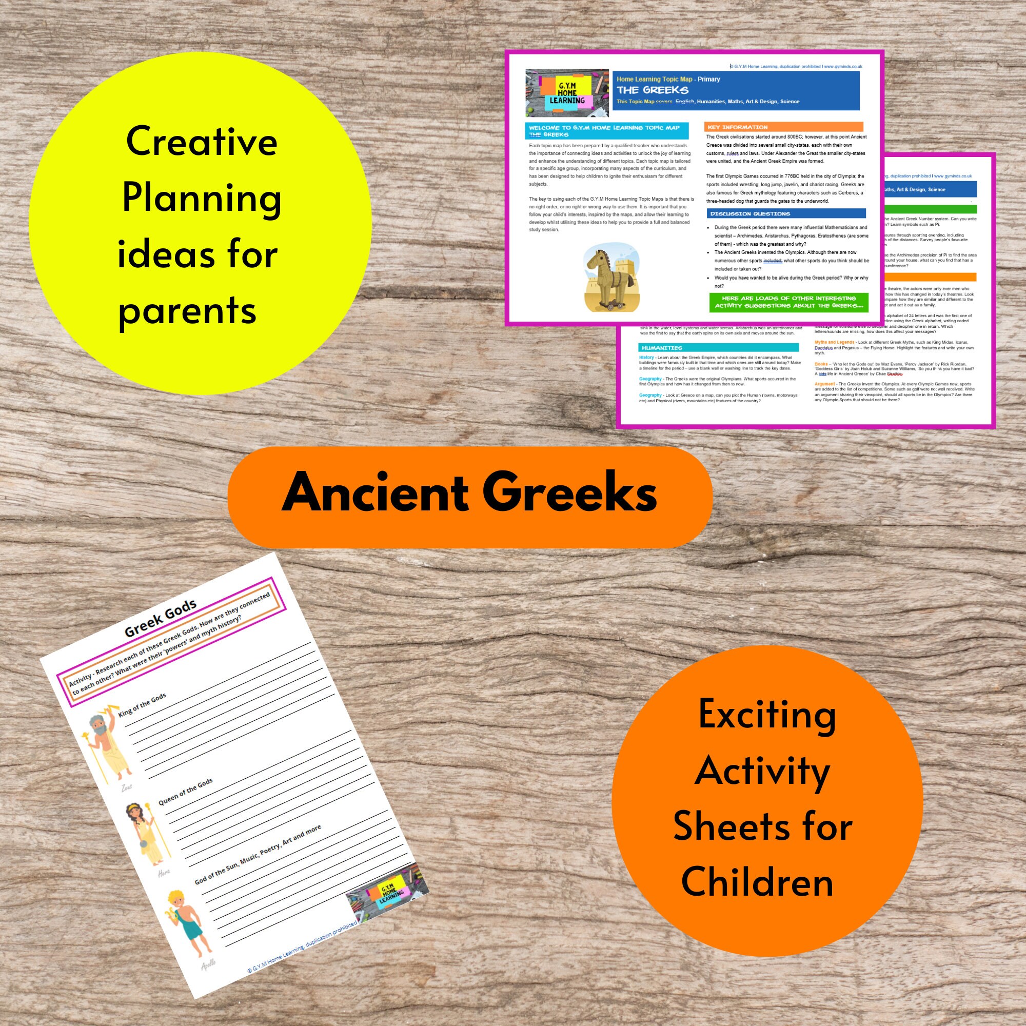 Ancient Greeks and Paris Games Activity Packs, Kids Bundle of ...