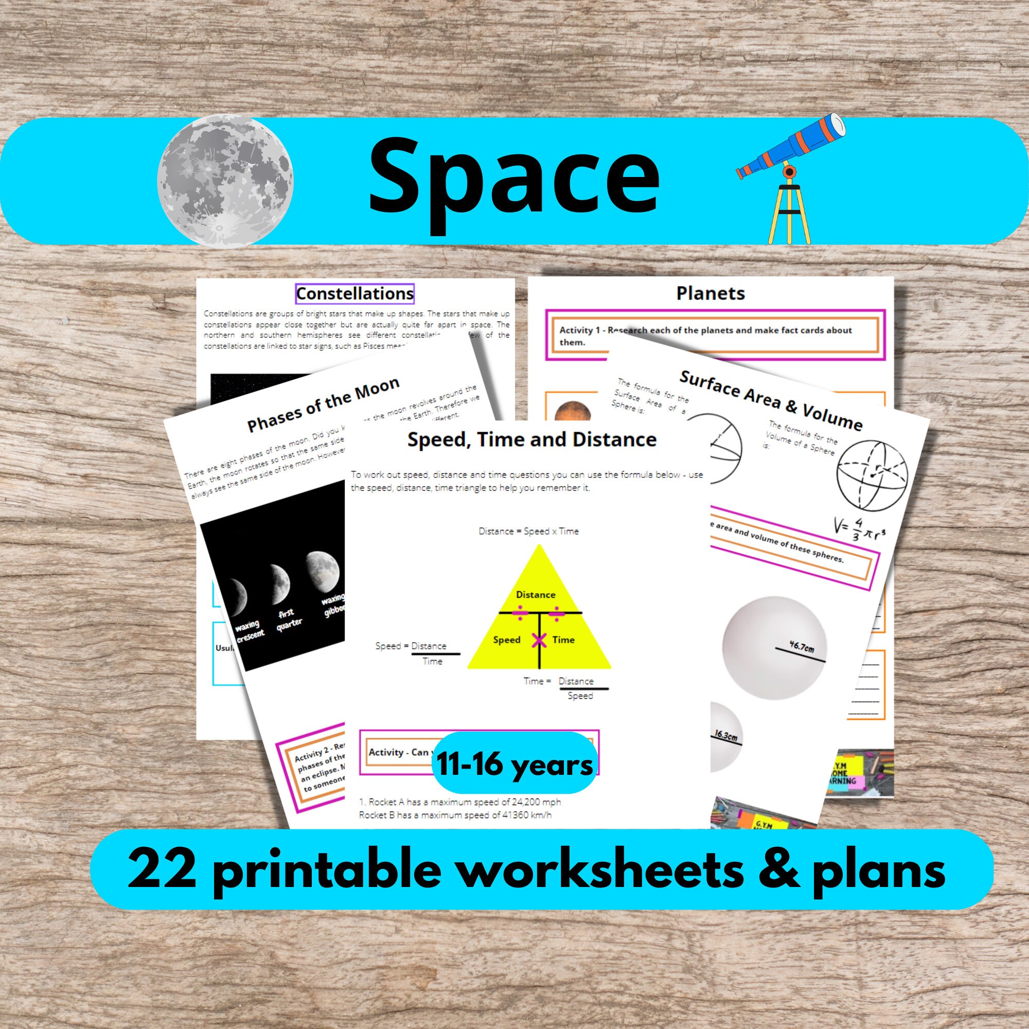 Planets Speed Worksheet