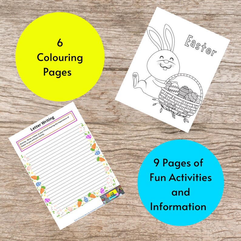 Easter Digital Colouring and Worksheets Home Learning Printable ...
