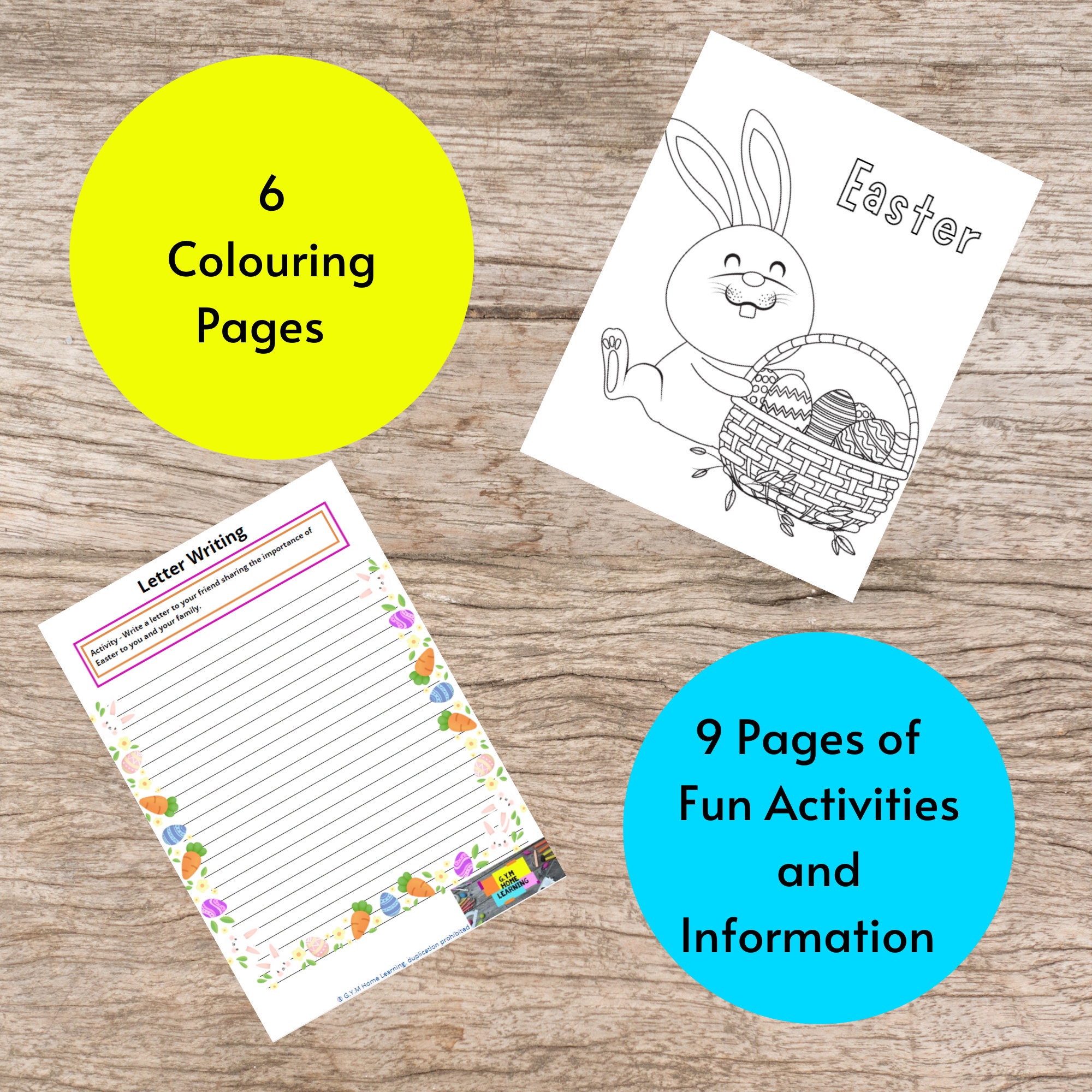 Easter Digital Colouring and Worksheets Home Learning Printable ...