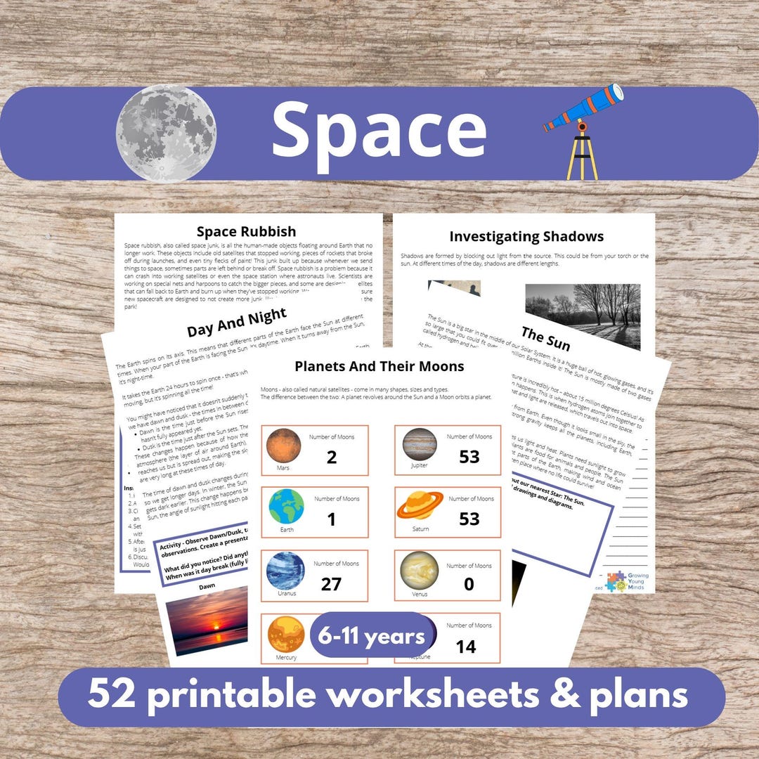 Space Project for Home Education Solar System Activities for Kids ...