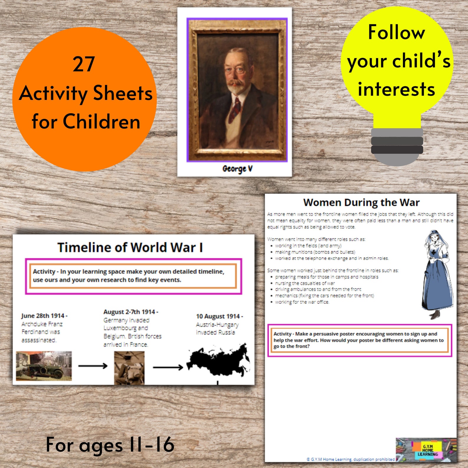 World War I Remembrance Day Study Unit Digital Worksheets and Planing ...