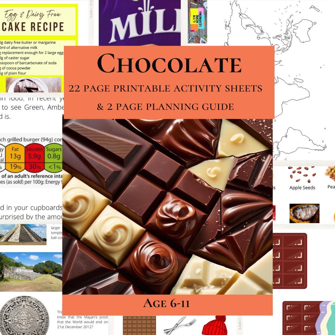 Chocolate and Easter Study Unit Printable Cocoa Home Education or ...