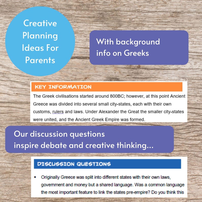 Ancient Greek Study Unit Printable Kids Ancient Greece Activities or ...