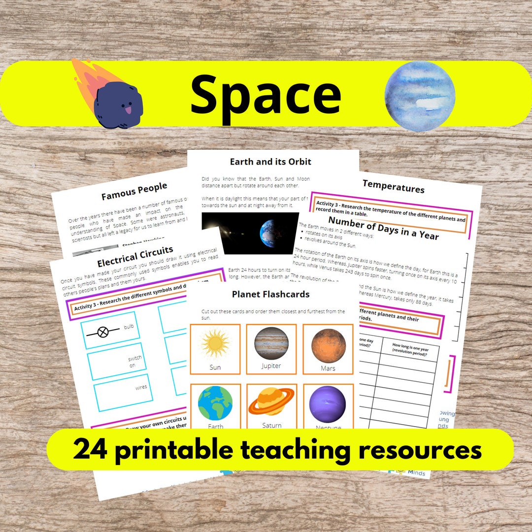 Space Digital Teacher Medium Term Planning & Printable Worksheets ...