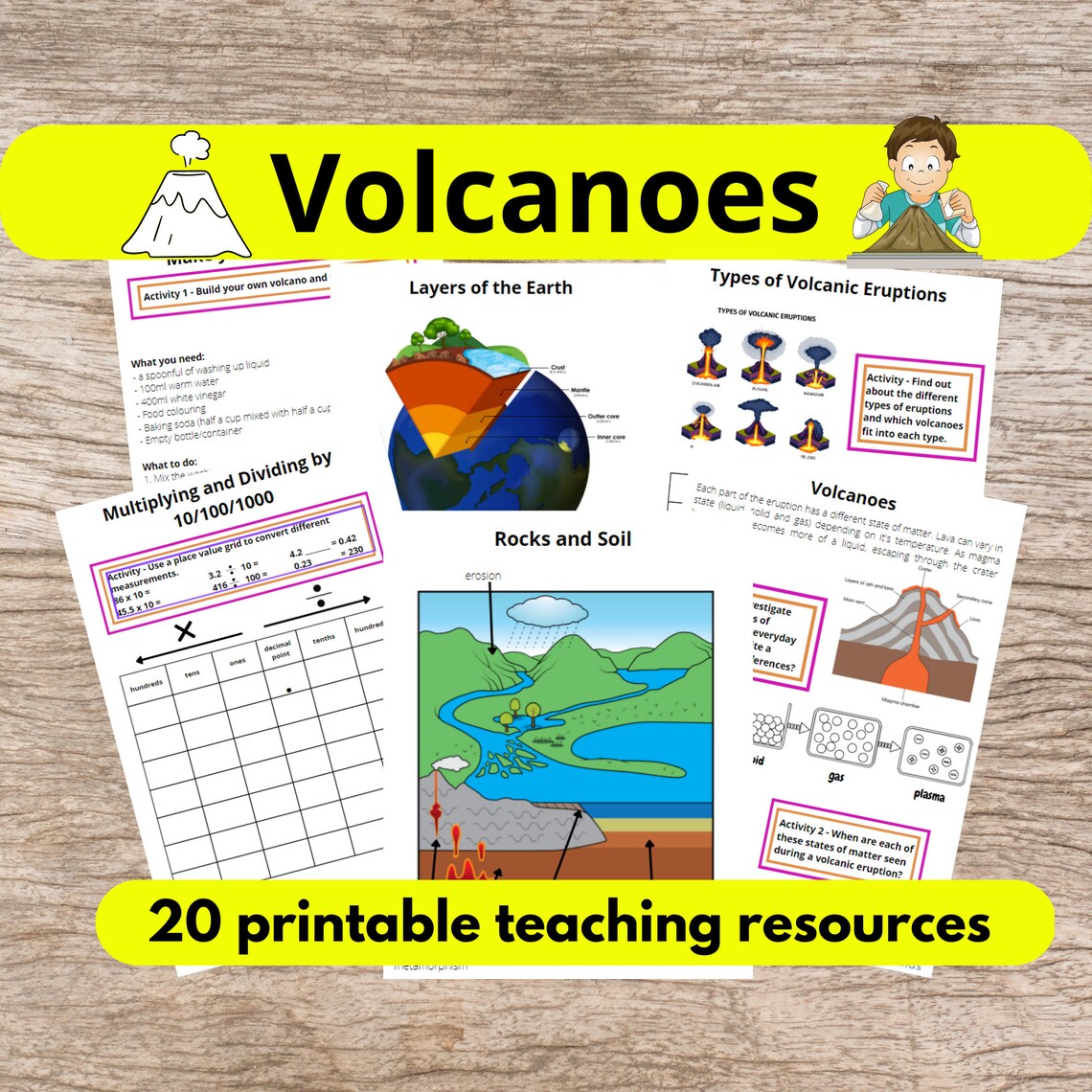 Volcano Downloadable Teacher Medium Term Planning & Printable - Etsy UK