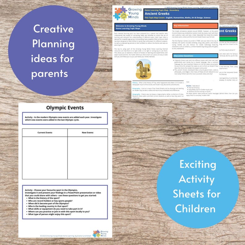 Ancient Greek Study Unit Printable Kids Ancient Greece Activities or ...