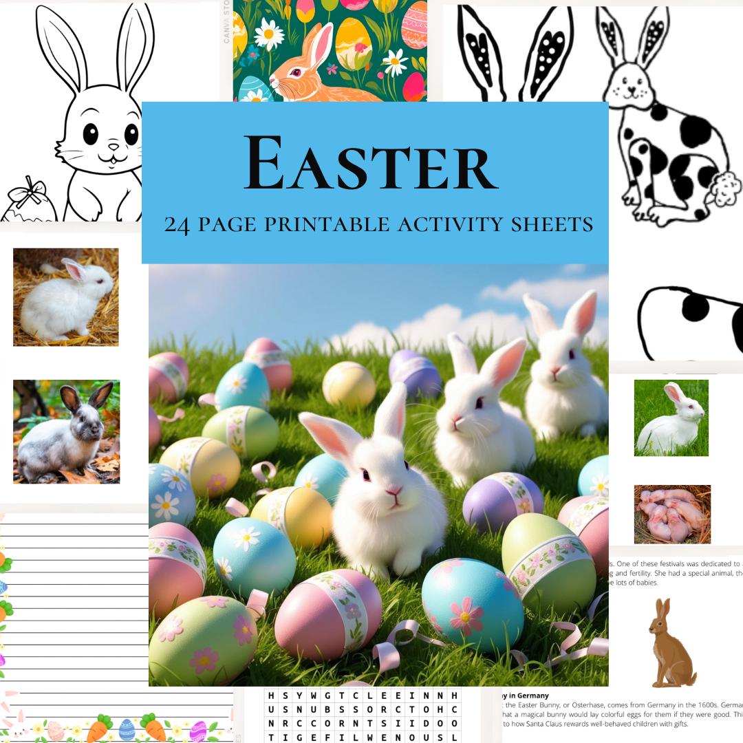 Easter Bunny Activity Pages, Easter History and Traditions, Family ...