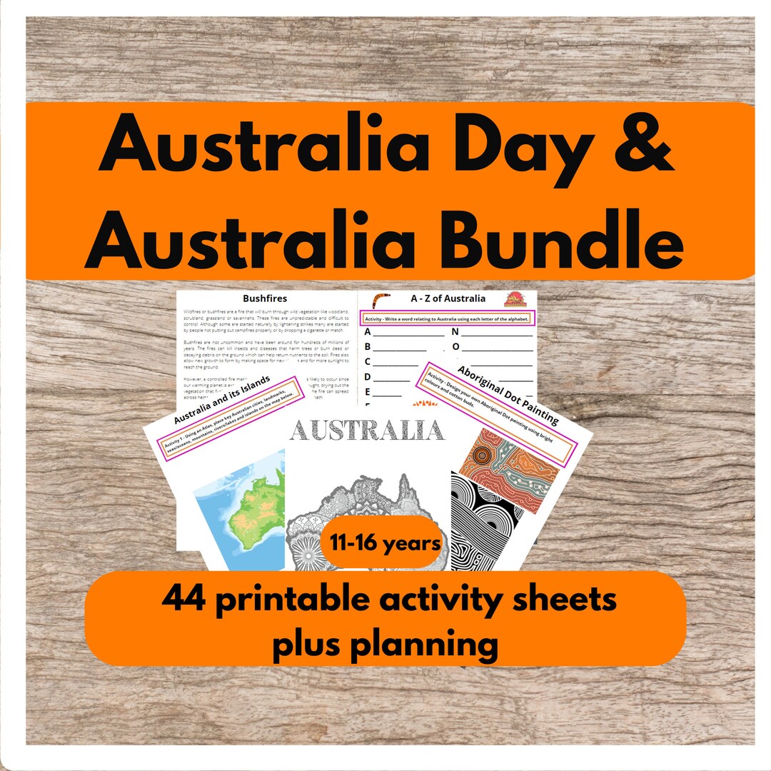 Australia Unit Study With Australia Day Activities Kids Australian ...