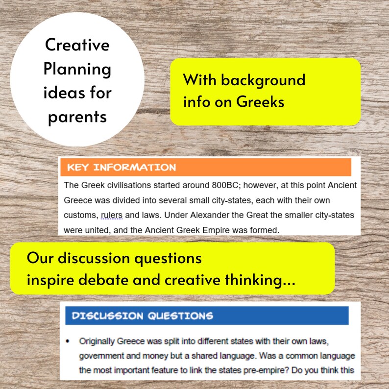 Ancient Greek Study Unit Printable Kids Ancient Greece Activities or ...