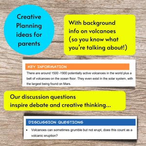 Digital Volcano Activity Pack Kids Rocks Study Unit With Worksheets and ...