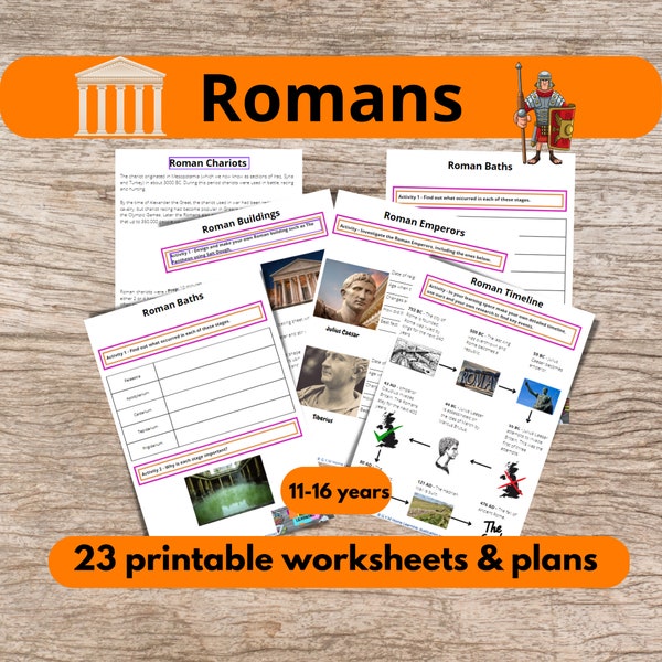 Roman Numeral Worksheet - Etsy