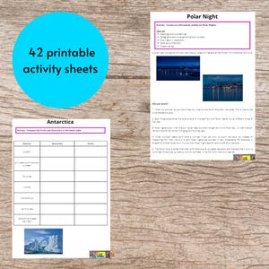 Polar Animals Study Unit for Kids, North and South Pole Worksheets Home ...