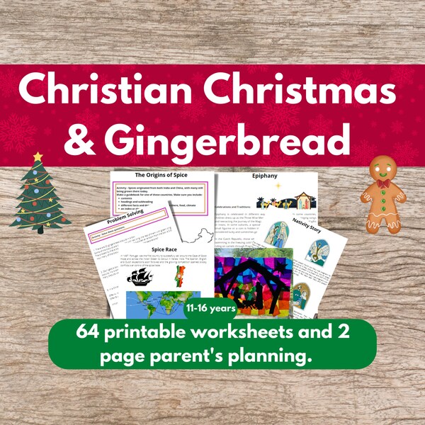 Gingerbread Activity Sheet - Etsy