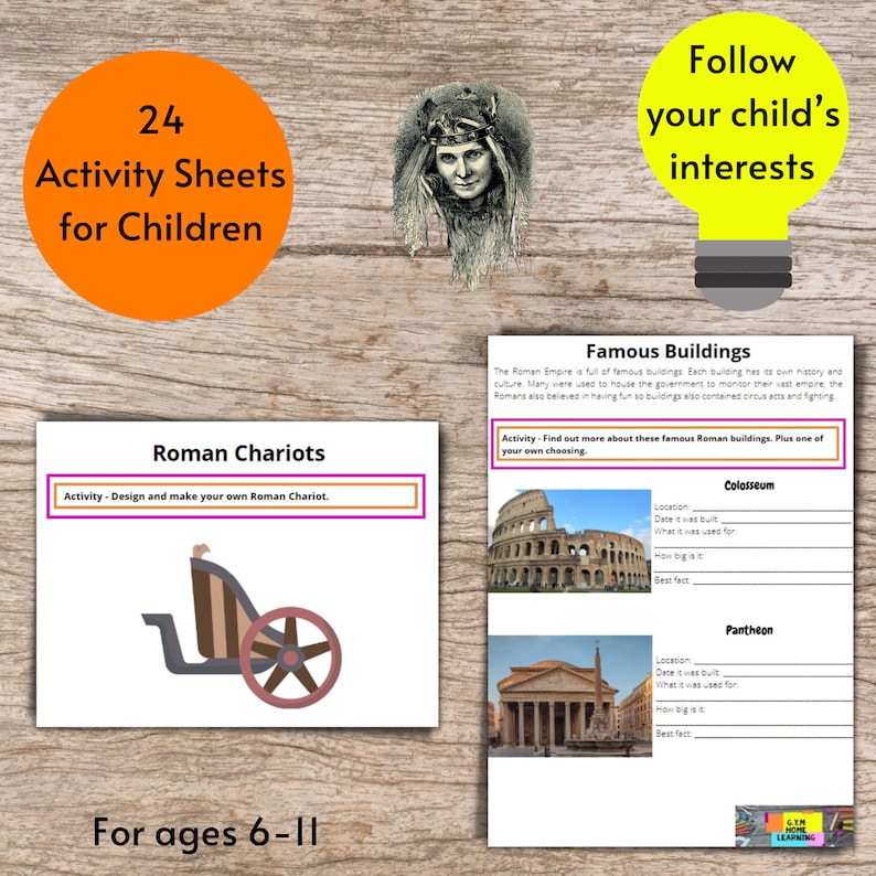 Ancient Rome Educational Worksheets and Planning Printable Home ...