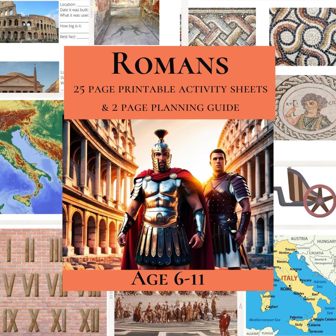 Ancient Rome Educational Worksheets and Planning Printable Home ...