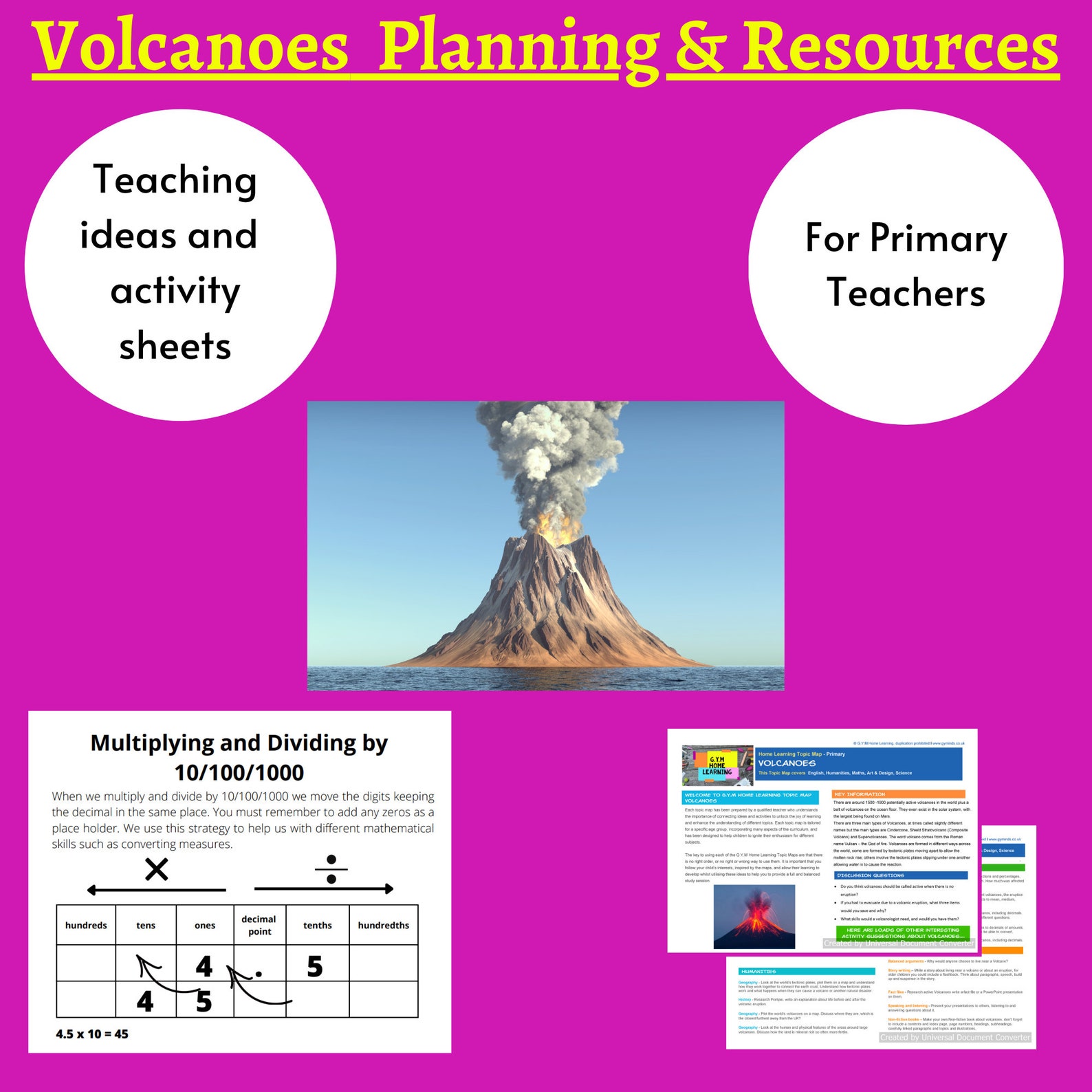 Volcano Downloadable Teacher Medium Term Planning & Printable - Etsy UK