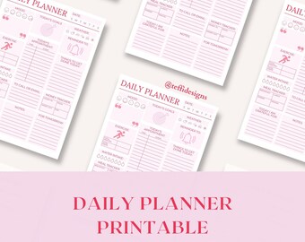 Printable Daily Planner Pastel - Etsy