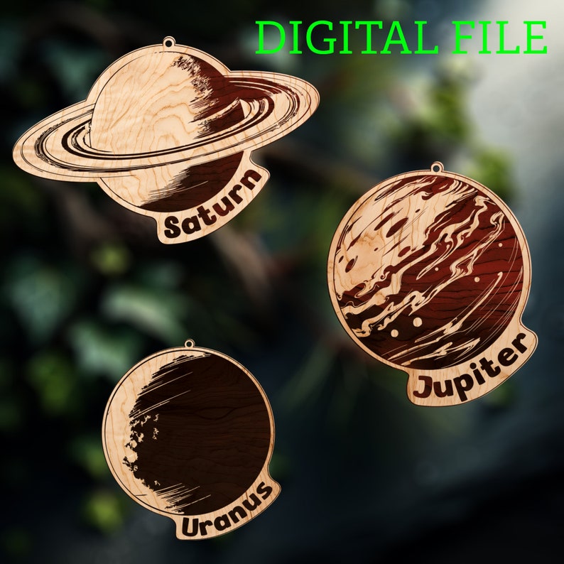 Planets of Solar System Pack File for CNC Machine, Great for Kids of ...