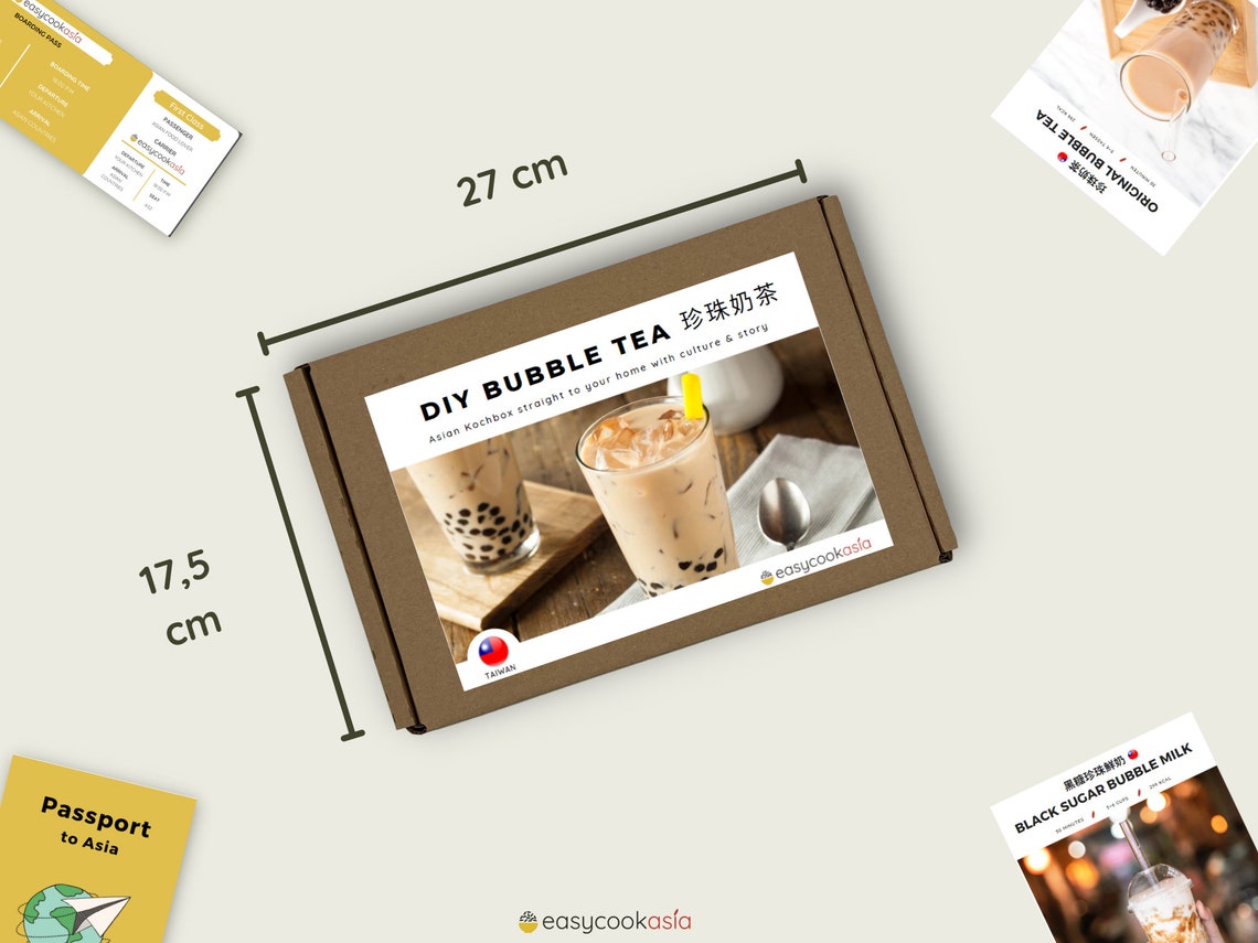 DIY Bubble Tea Box I Gift for foodies I Geschenk für - Etsy.de