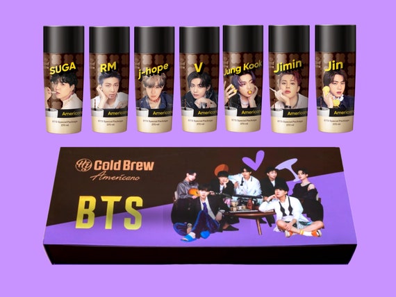 BTS Coffee Gift Set With Your Name in Korean - Etsy