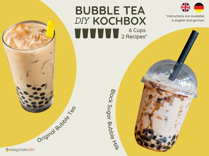 DIY Bubble Tea Box I Gift for foodies I Geschenk für - Etsy.de