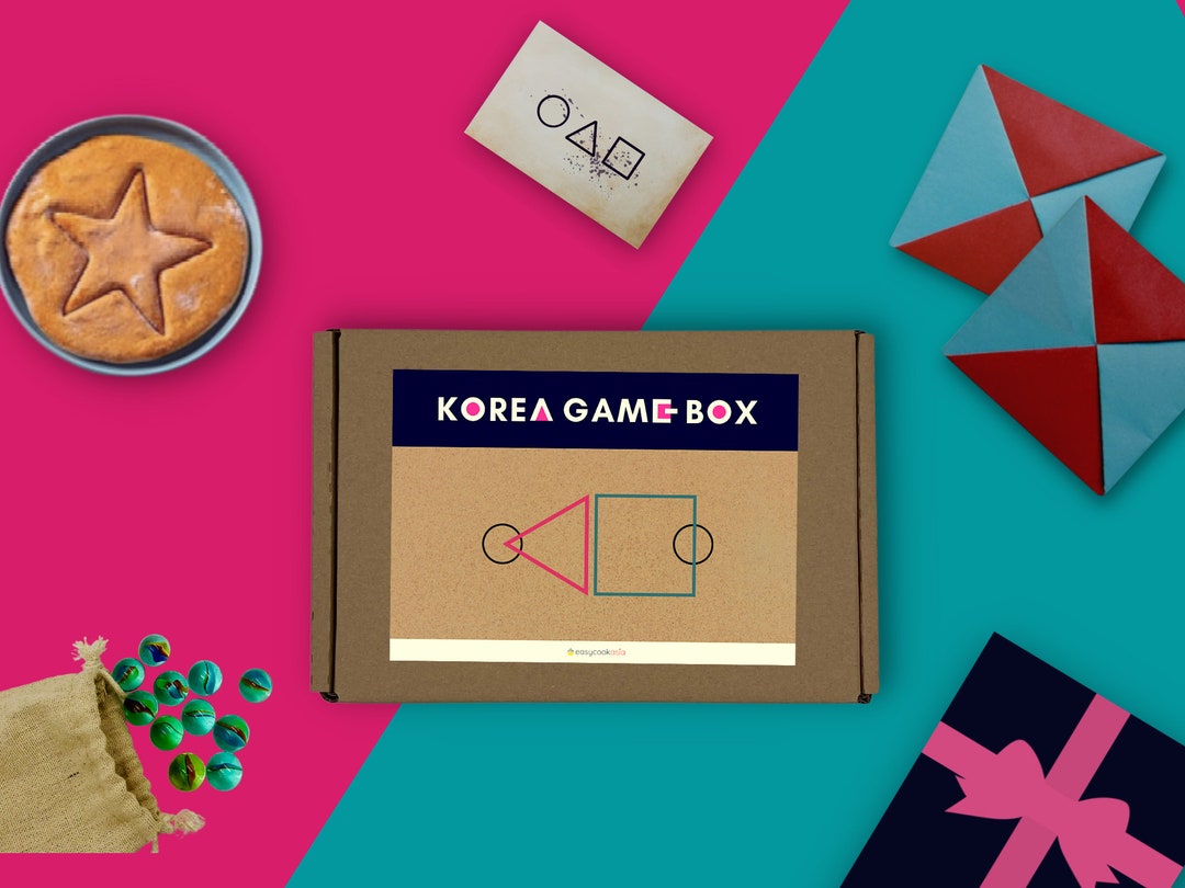 DIY Korea Game Box the Squid Games K-drama Game Gift Dalgona Mumble - Etsy