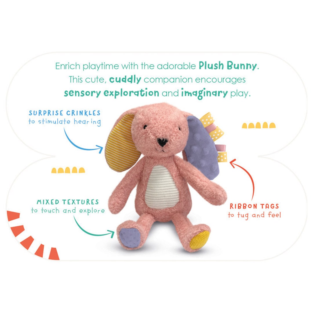 Cuties Sensory Bunny Snuggable Plush Toy - Etsy